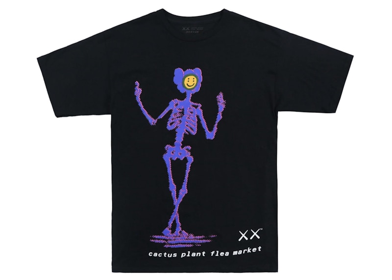Saint Michael X Cactus Plant Flea Market Smile Tee Shirt - Black