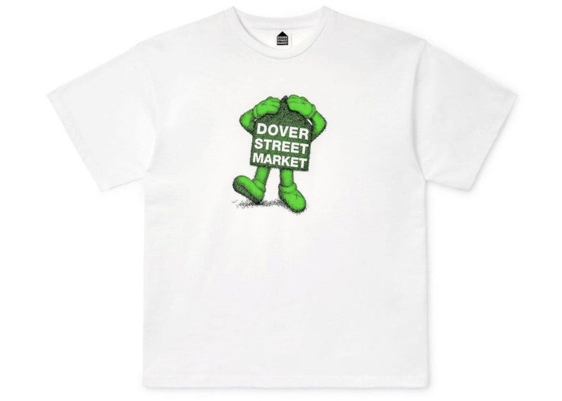Kaws X Dover Street Market Fluro Rebellion T-Shirt Green