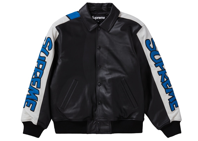 ジャケット・アウター Supreme Pebbled Leather Varsity Jacket Supreme Pebbled Leather Varsity Jacket - Extremely RARE