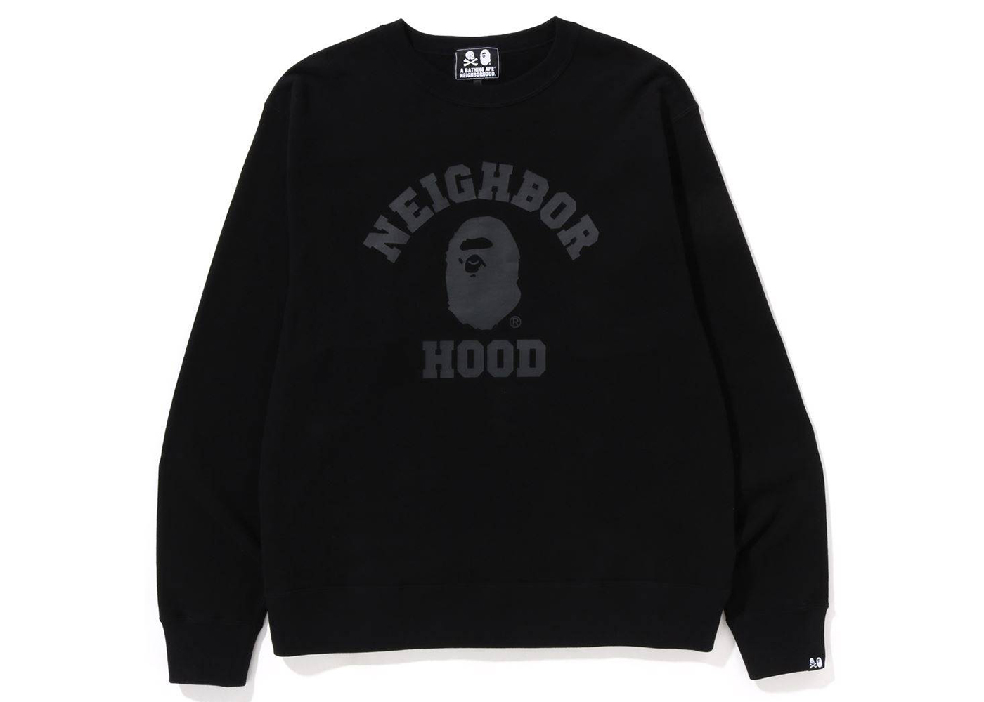 A Bathing Ape X Neighborhood Relaxed Fit Crewneck Sweatshirt 