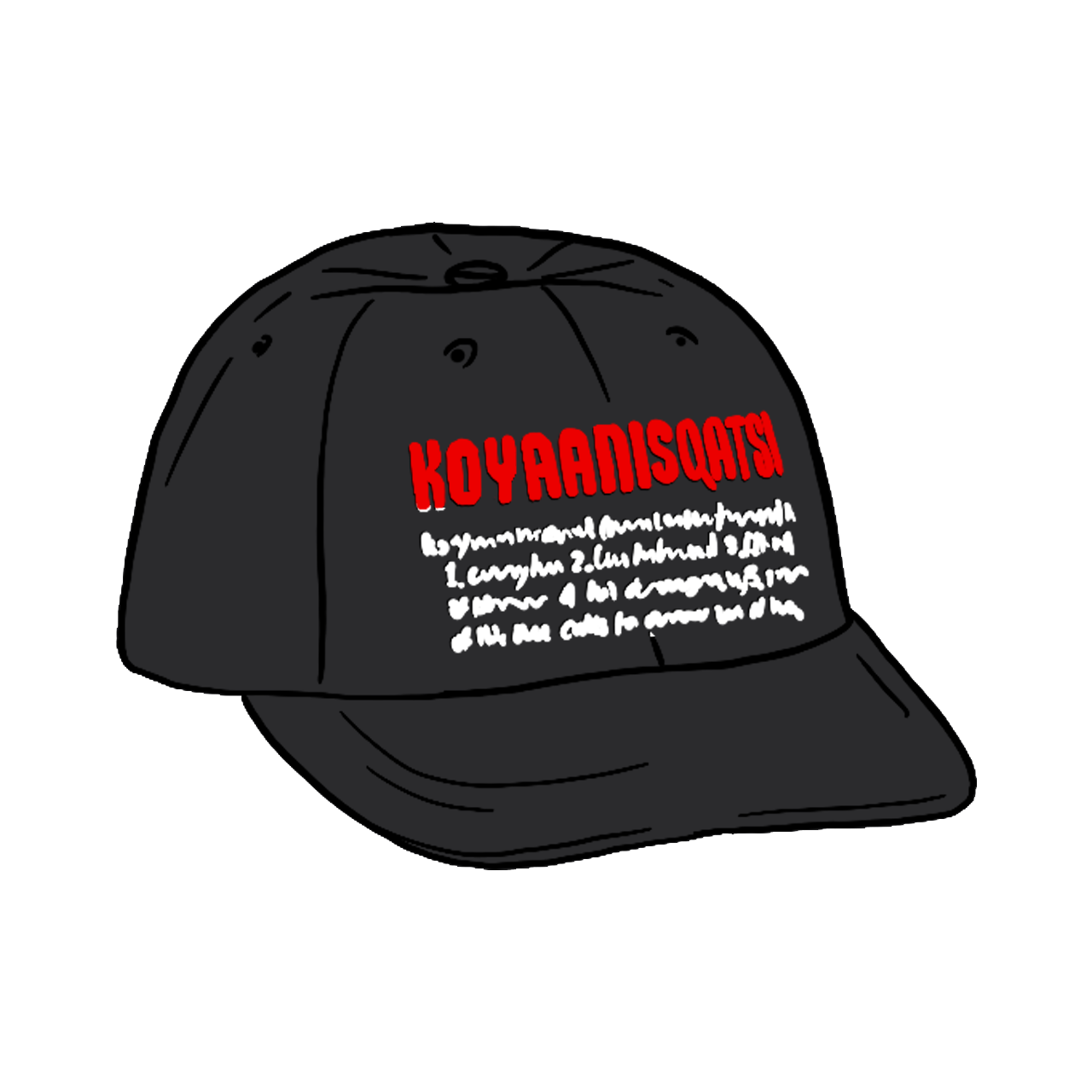 帽子 SUPREME Koyaanisqatsi 6-Panel Cap Black Supreme Koyaanisqatsi 6-Panel (FW20) - $48