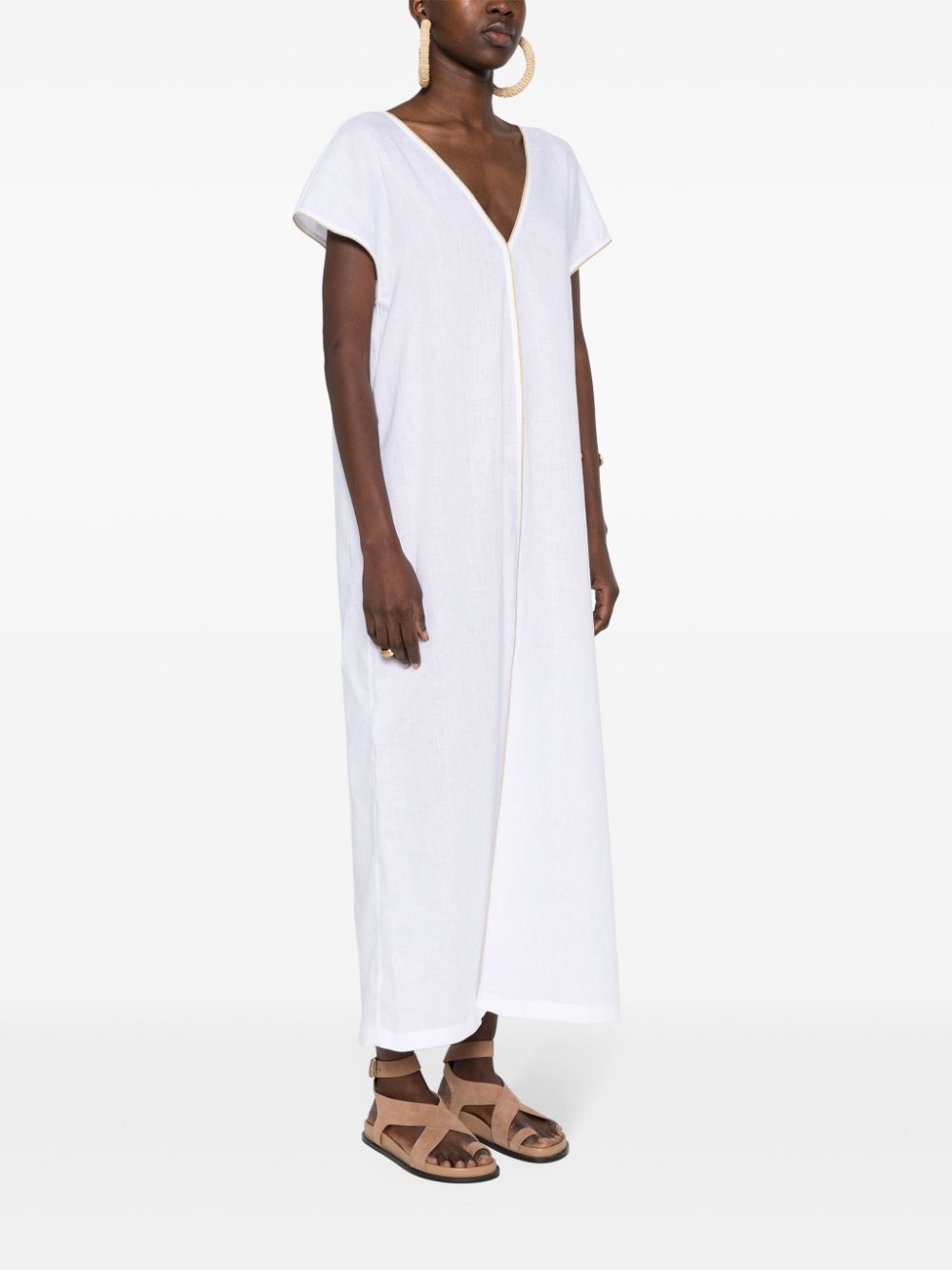 FABIANA FILIPPI Fabiana Filippi Linen Maxi Dress