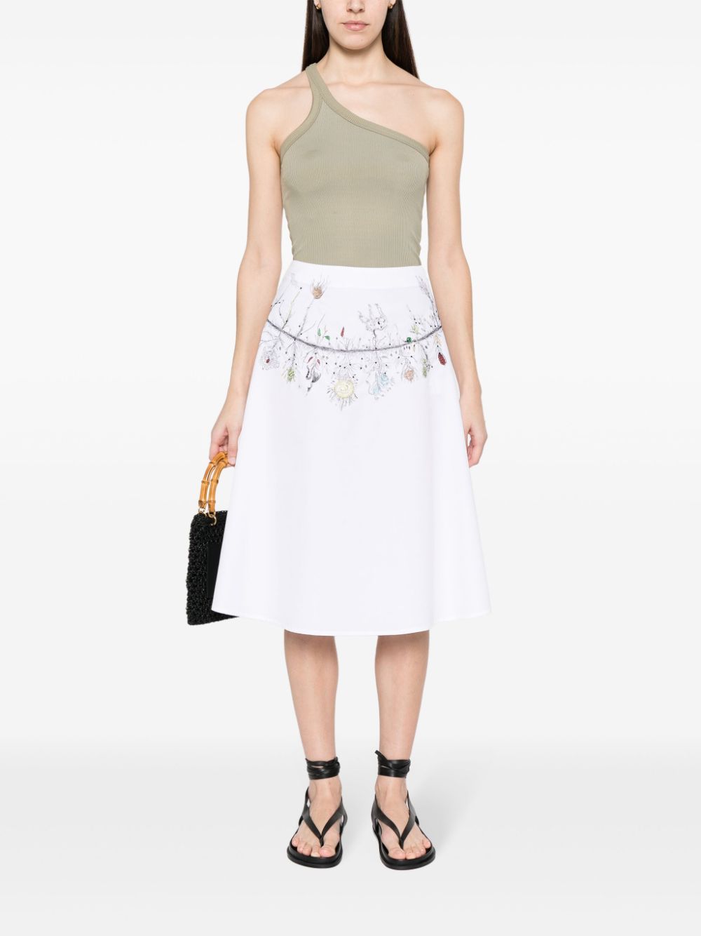 FABIANA FILIPPI Fabiana Filippi Bead-Embellished A-Line Skirt