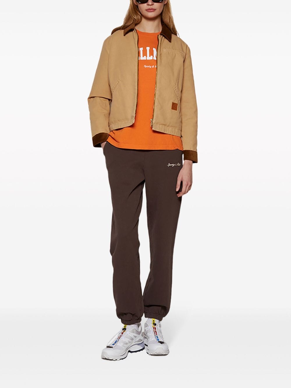 SPORTY & RICH Sporty & Rich SRHWC Canvas Zipped Jacket
