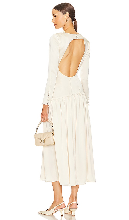 odella midi dress in ivory lovers and friends odella midi dress in ivory lovers and friends Audria Tidepool Embroidered Linen Midi Dress