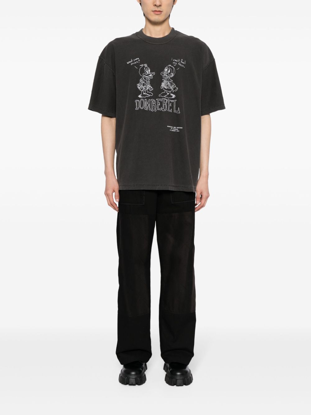 DOMREBEL comic pals graphic-print cotton t-shirt