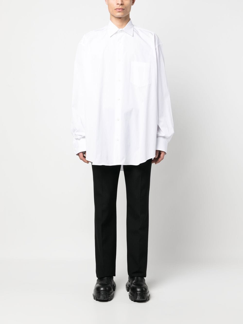 VETEMENTS VETEMENTS Logo-Print Long-Sleeve Shirt