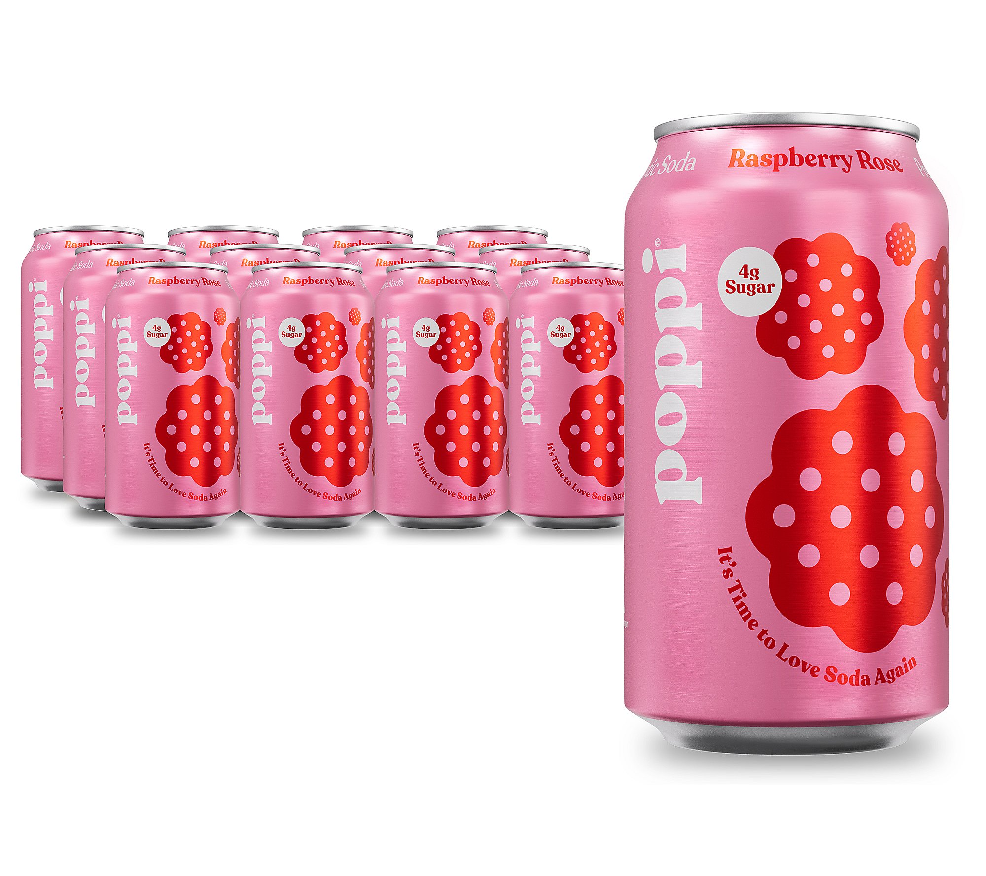 Poppi Sh12/11 16) 12-Oz Cans Holiday Fruit Prebiotic Soda - One