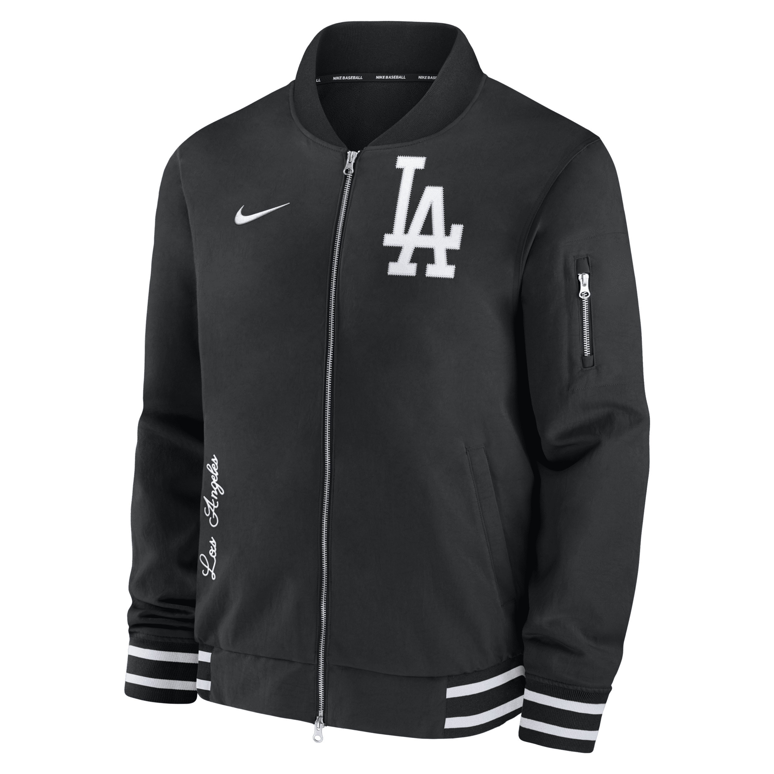Nike Los Angeles Dodgers Authentic Collection Mlb Full-Zip Bomber