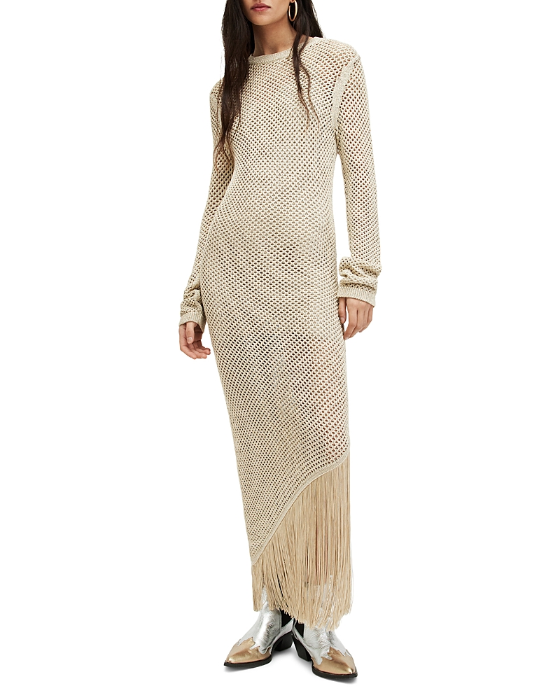 all saints knitted dress AllSaints Jessie Maxi Dress