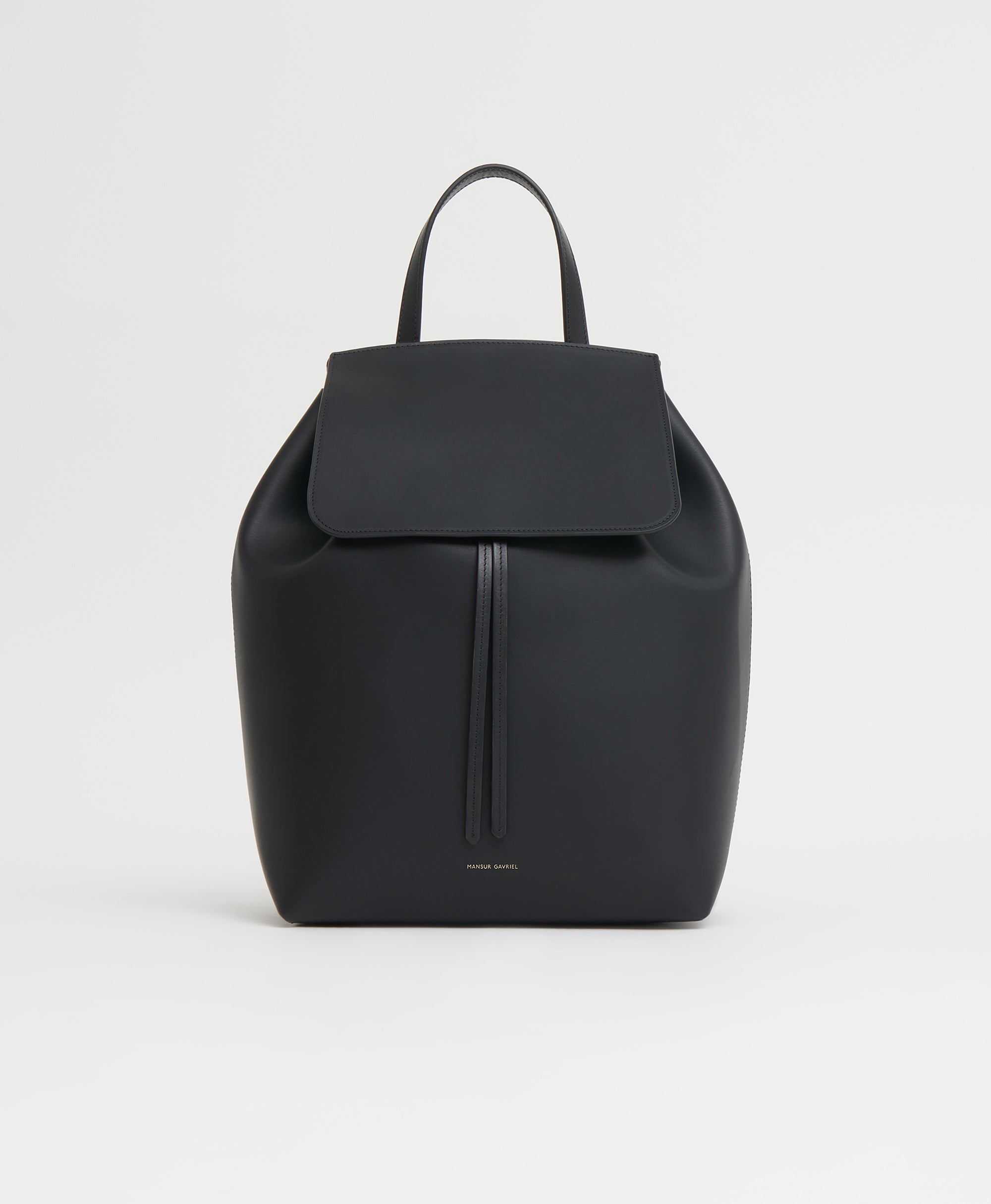 Mansur Gavriel Black Leather Backpack Mansur Gavriel // Black Leather Backpack – VSP Consignment main image 3