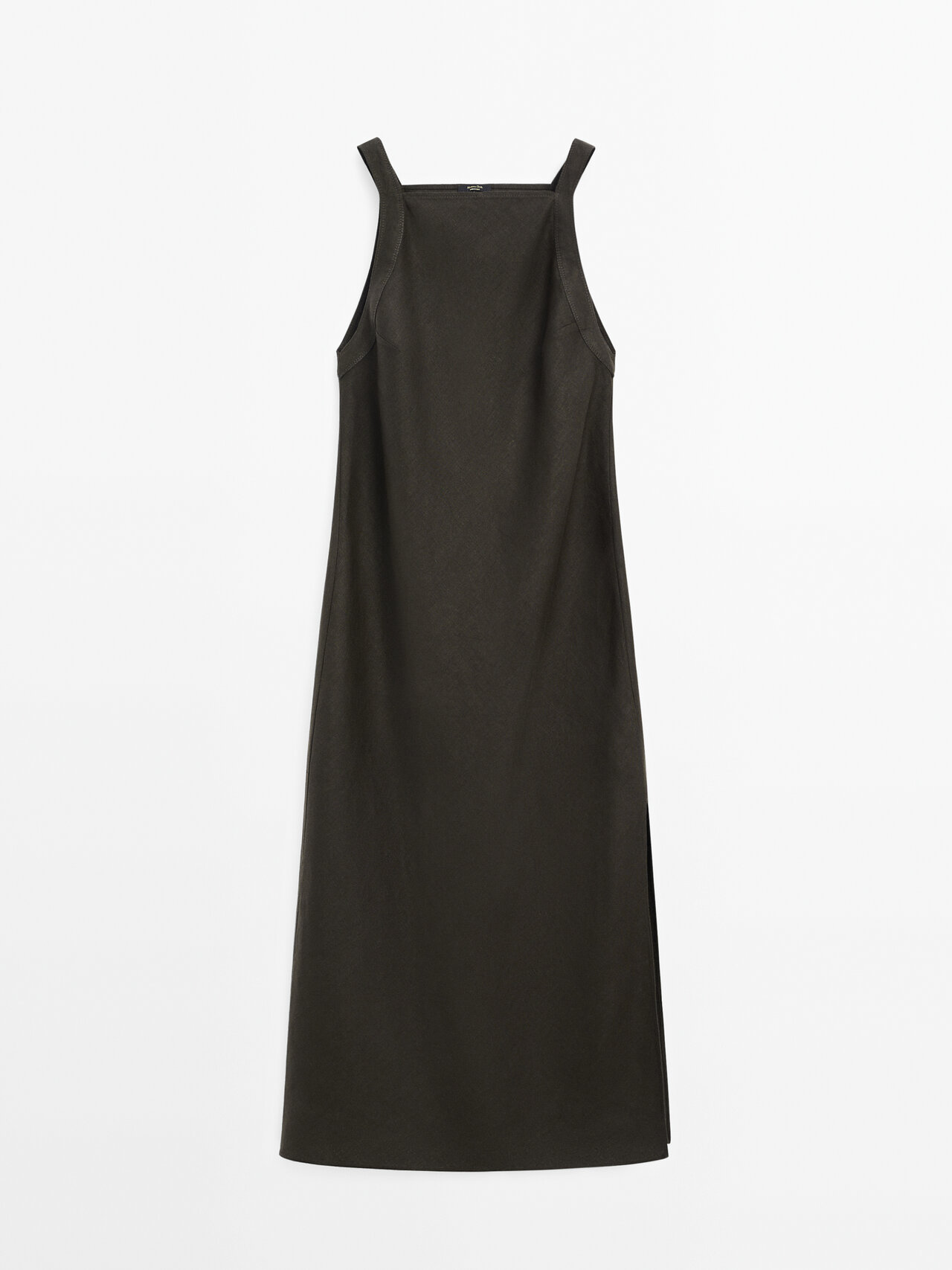 Massimo Dutti Linen Halter Dress - Washed | Editorialist Massimo Dutti Linen Halter Dress - Washed | Editorialist