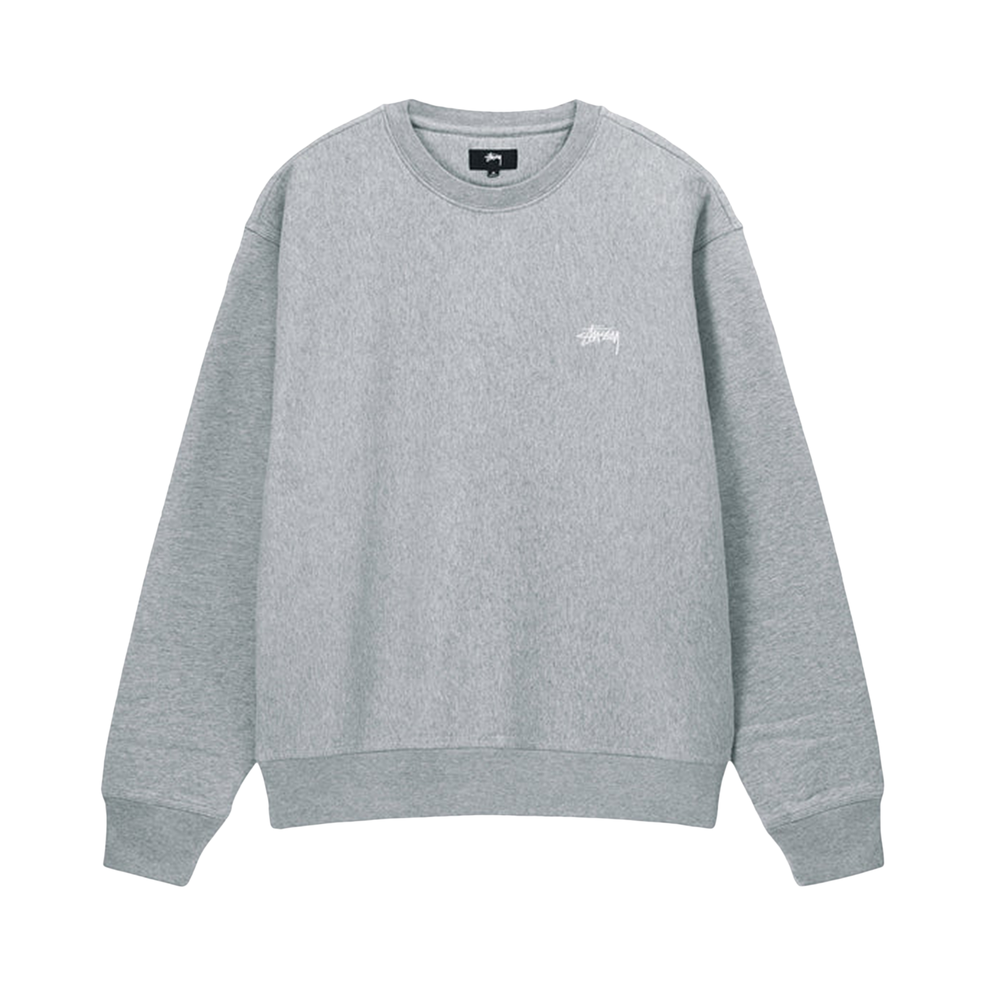 Stussy Crew Neck Grey Sweatshirt Stussy Stock Logo Crew Grey L