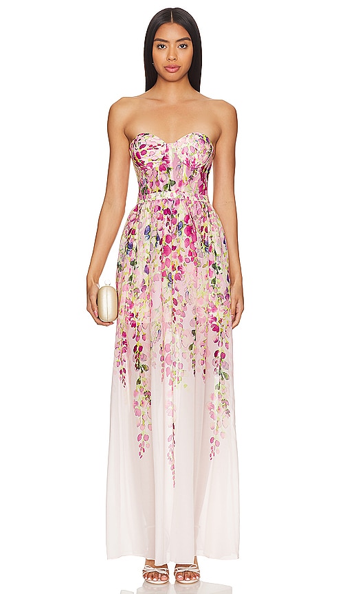black and nude long dress Dress the Population Women's Paige Sequin Halter Gown - Black