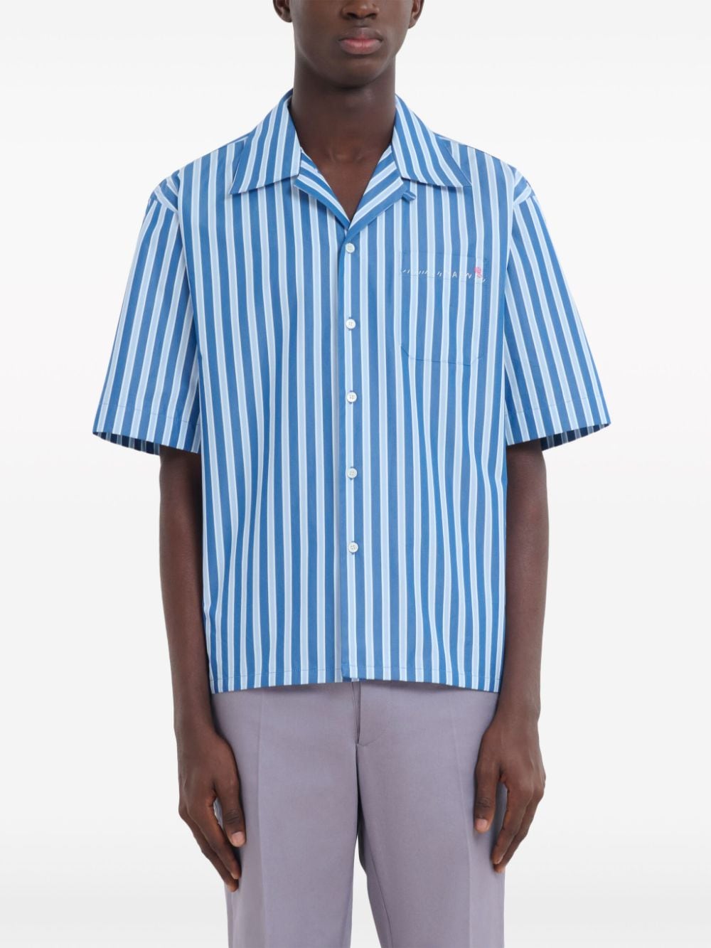 MARNI striped cotton shirt