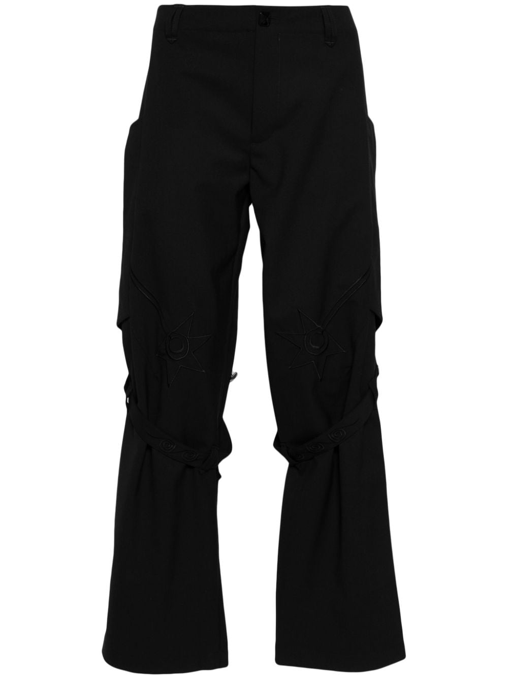 Kiko Kostadinov Nesebur Straight-Leg Trousers In Black - 73% Off