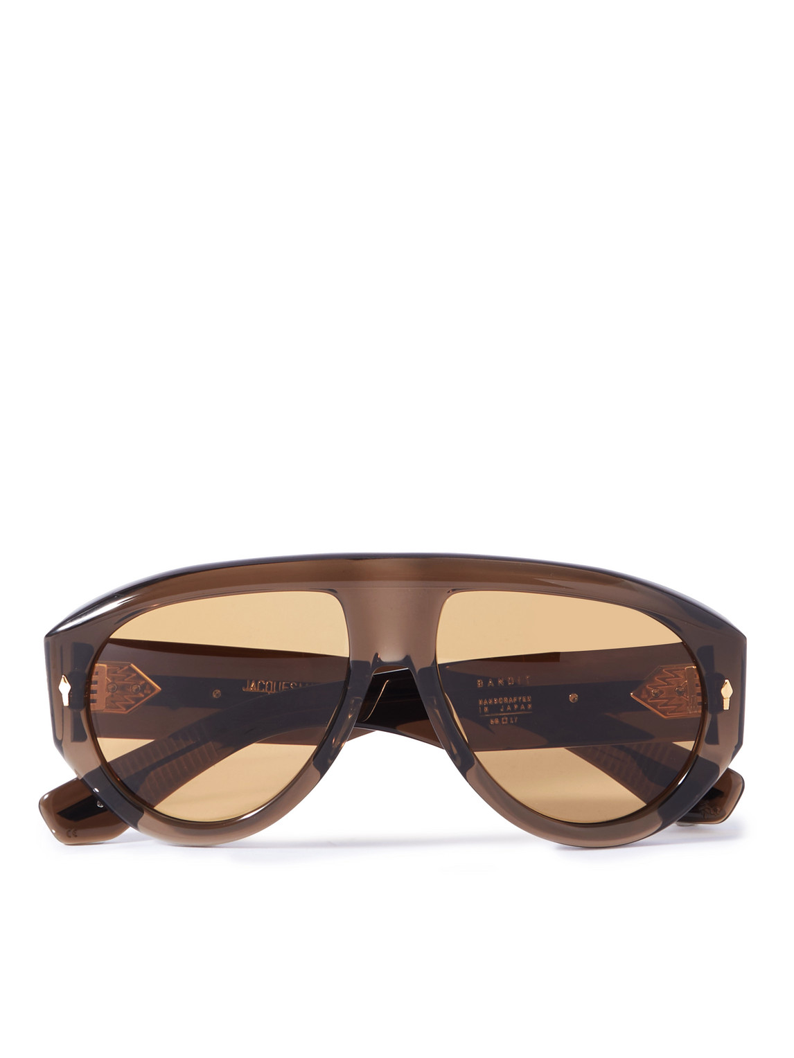 Jacques Marie Mage Bandit Aviator Sunglasses Brown Editorialist