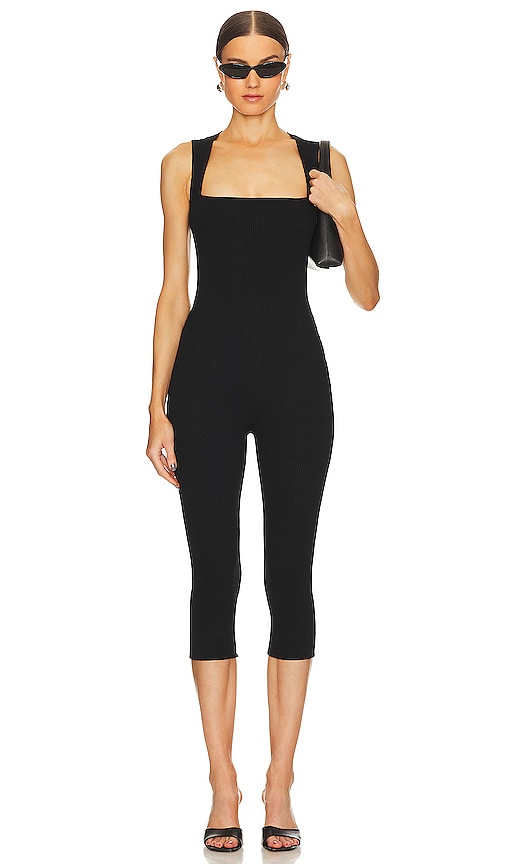 SKIMS capri catsuit (bodysuit) | black | 2xs | smooth layers