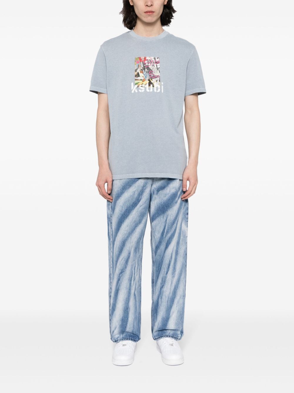 KSUBI Ksubi Striped Straight-Leg Jeans