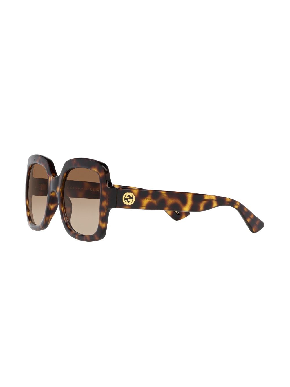 Gucci Women\'s Tortoiseshell Square Sunglasses - Brown/Black with case and COA 25646290_55806285_600.jpg main image 2