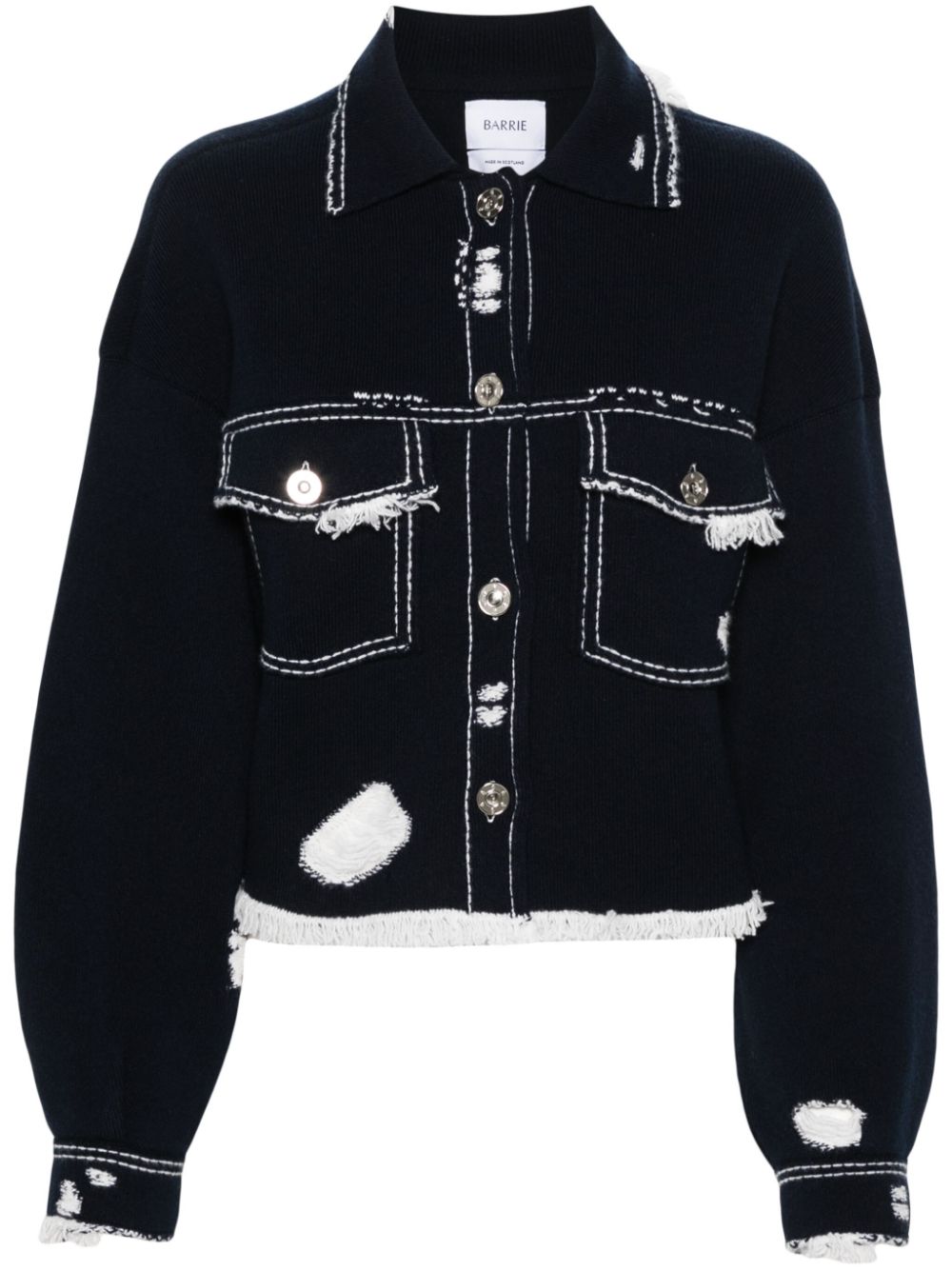 BARRIE Barrie fringed denim jacket
