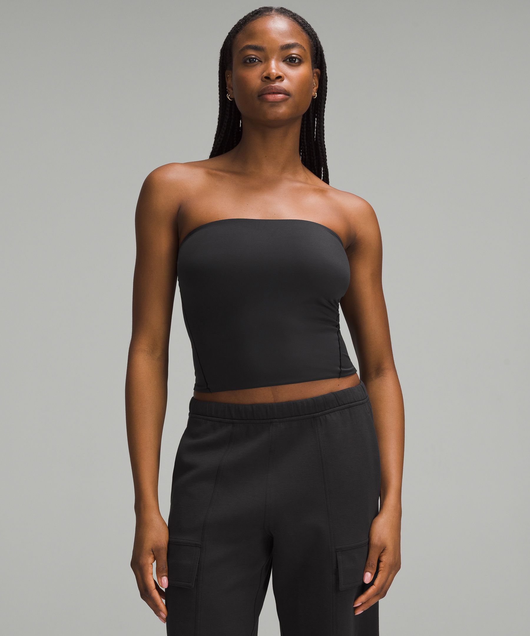Lululemon Wundermost Ultra-Soft Nulu Tube Top - Black | Editorialist Lululemon Wundermost Ultra-Soft Nulu Tube Top - Black | Editorialist
