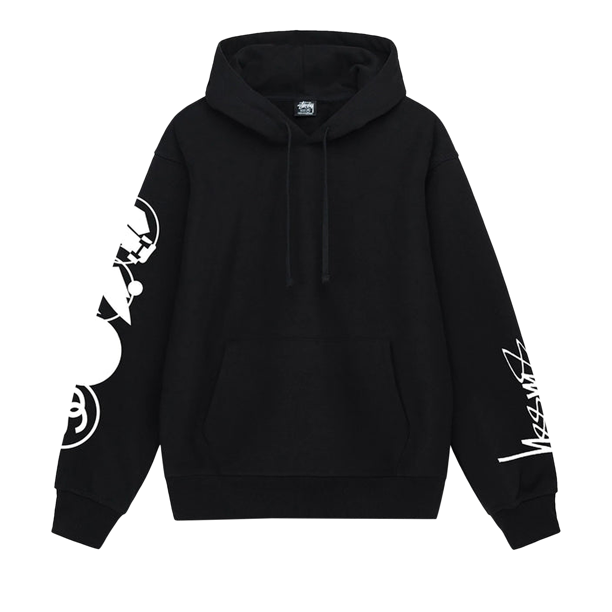 StüSsy 8 Ball Pigment Dyed Hoodie - Black | Editorialist