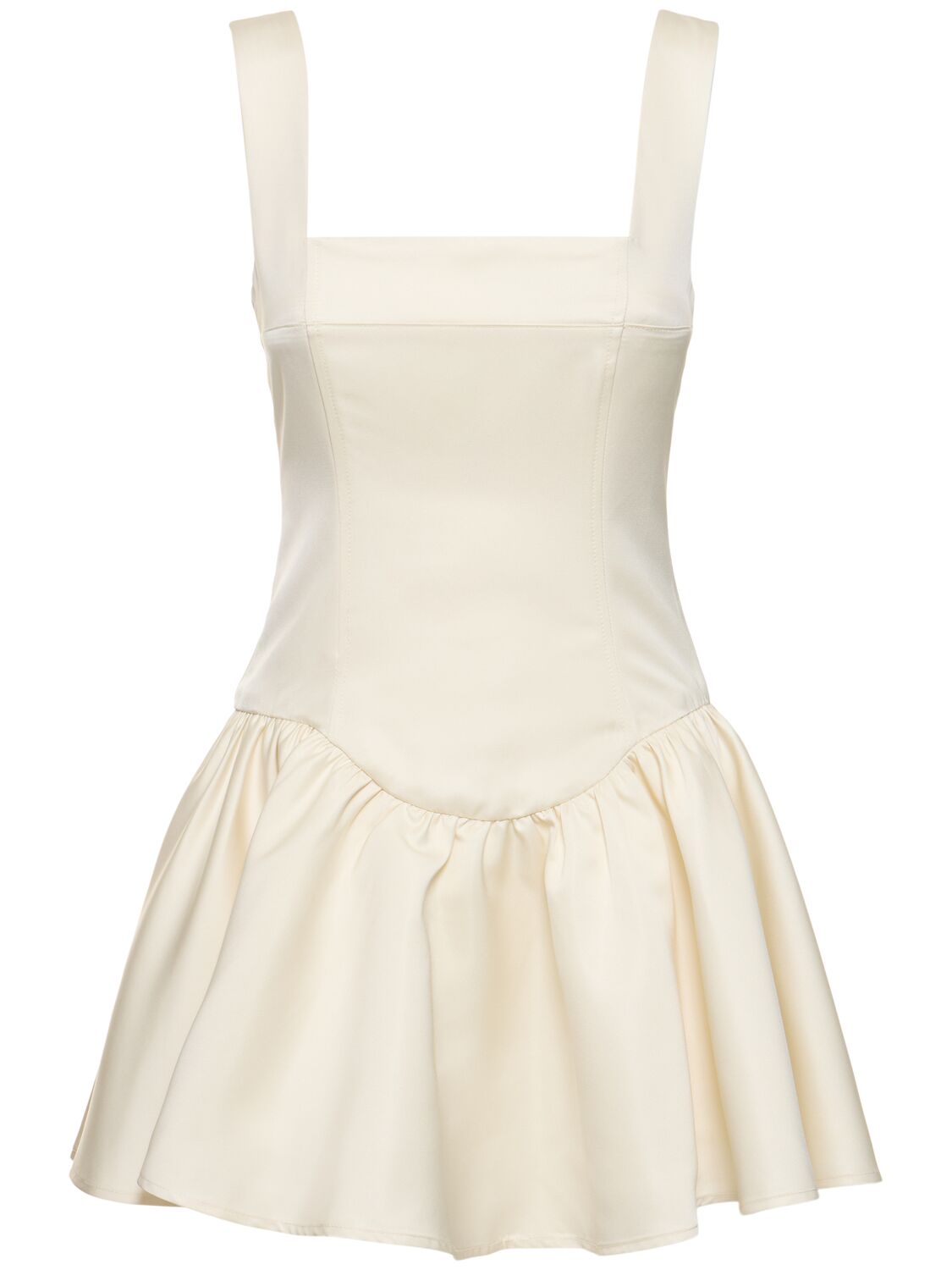corset peplum satin mini dress Corset Peplum Satin Mini Dress in