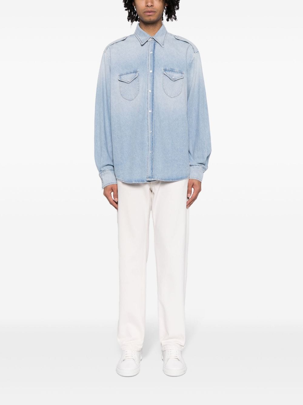 BALLY long-sleeve denim shirt