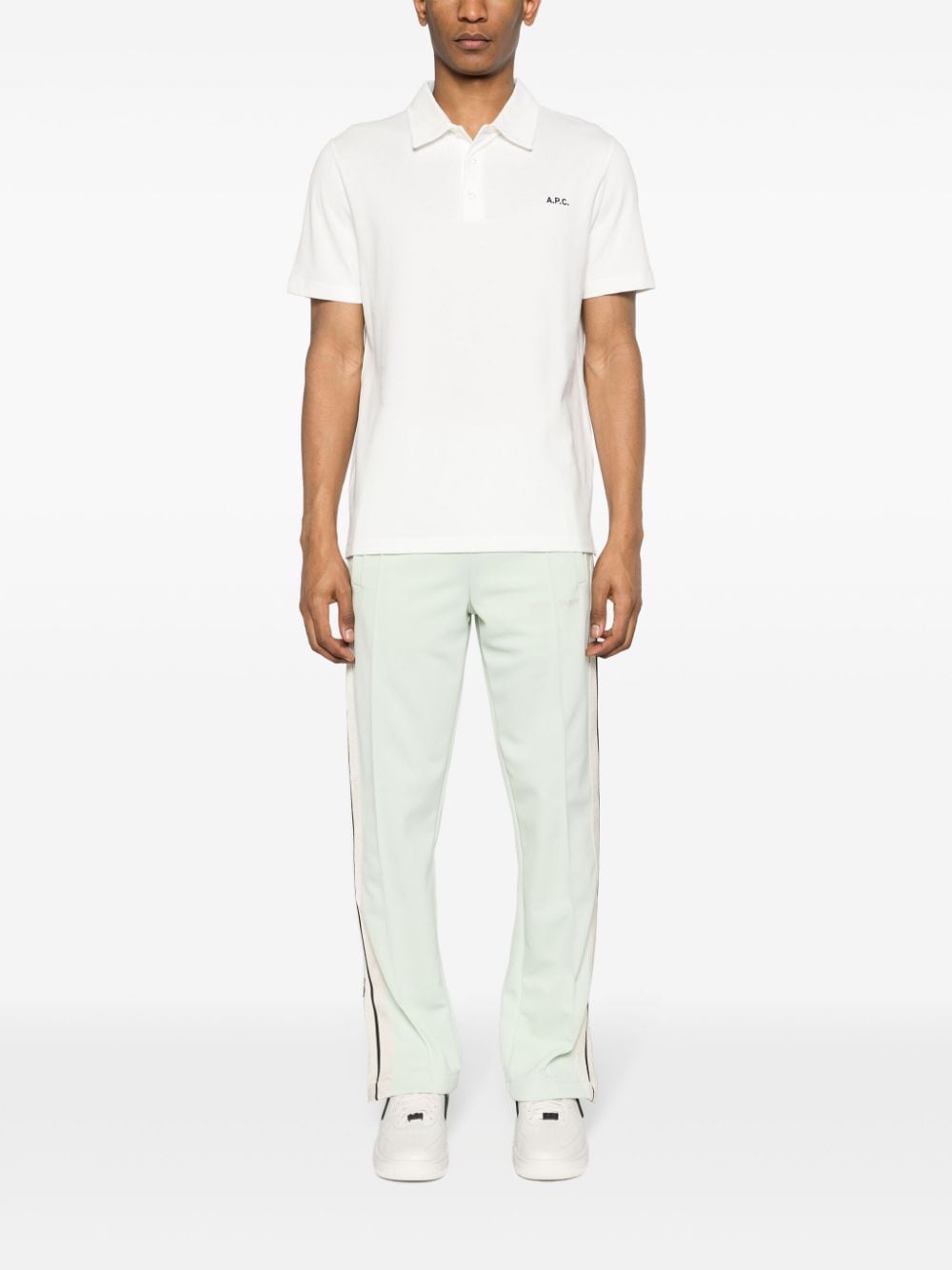 A.P.C. A.P.C. Cotton Piqué Polo Shirt with Embroidered Logo