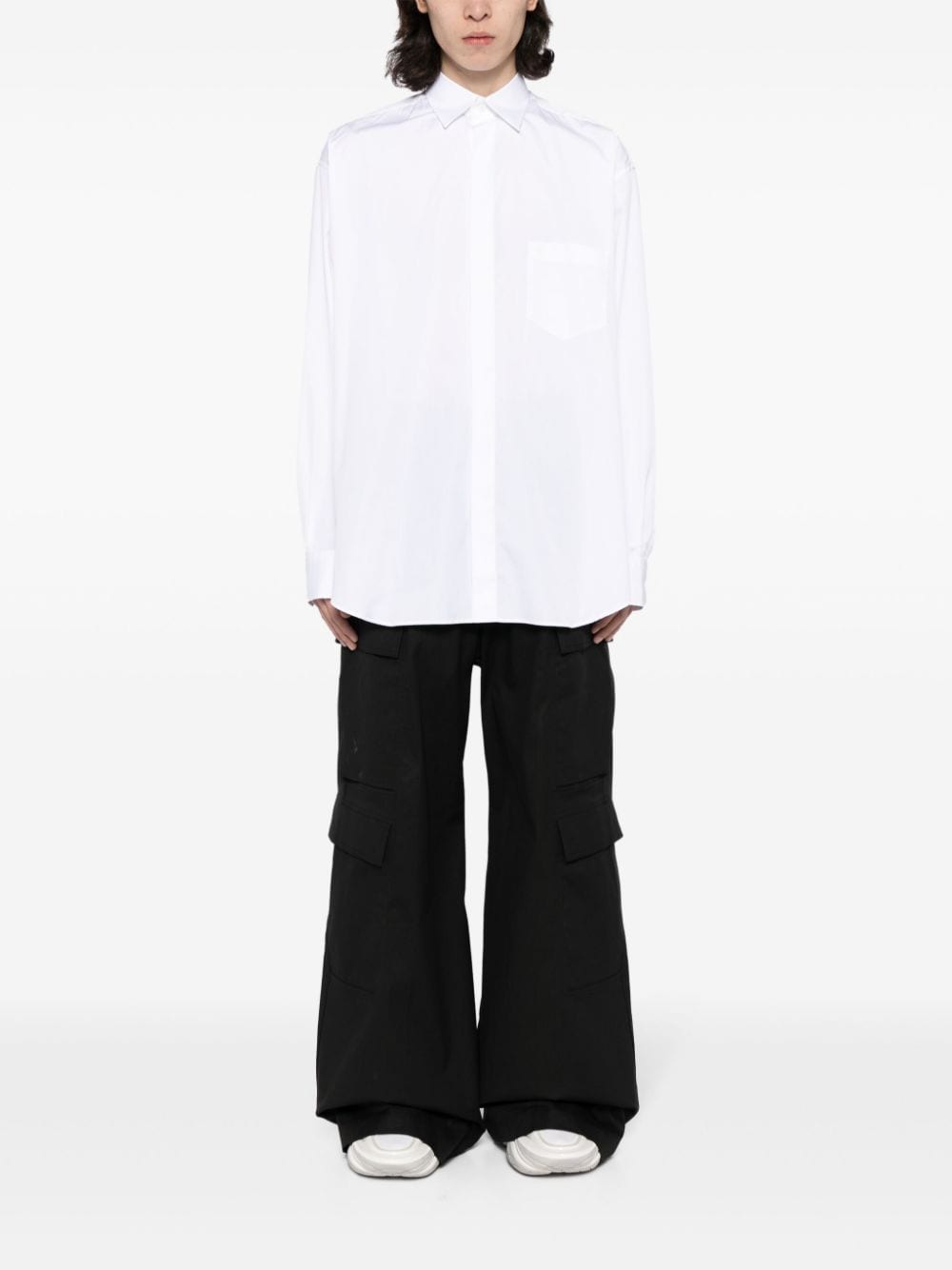 VETEMENTS VETEMENTS Logo-Tag Cotton Shirt
