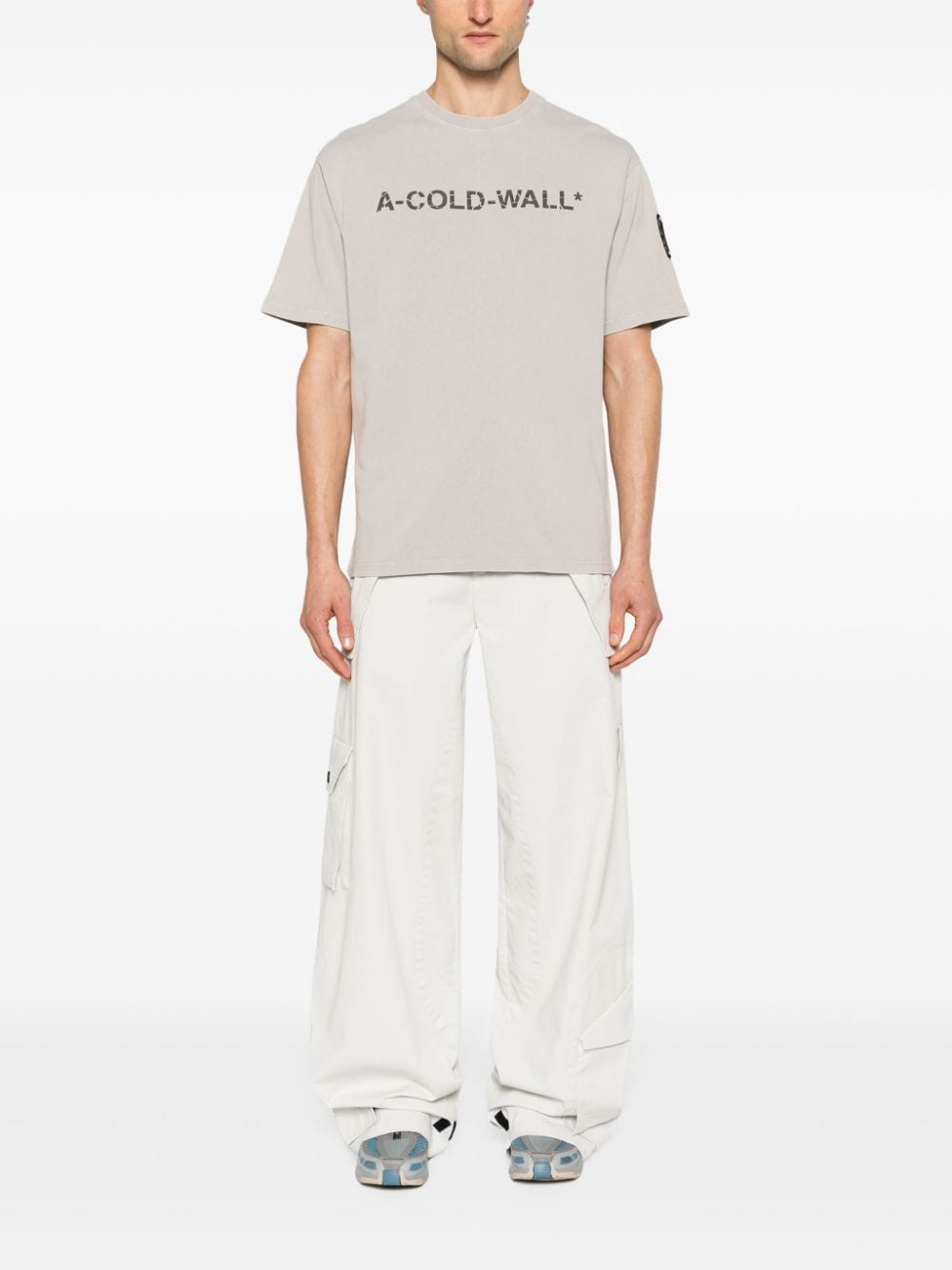 A-COLD-WALL* overdye logo-print t-shirt