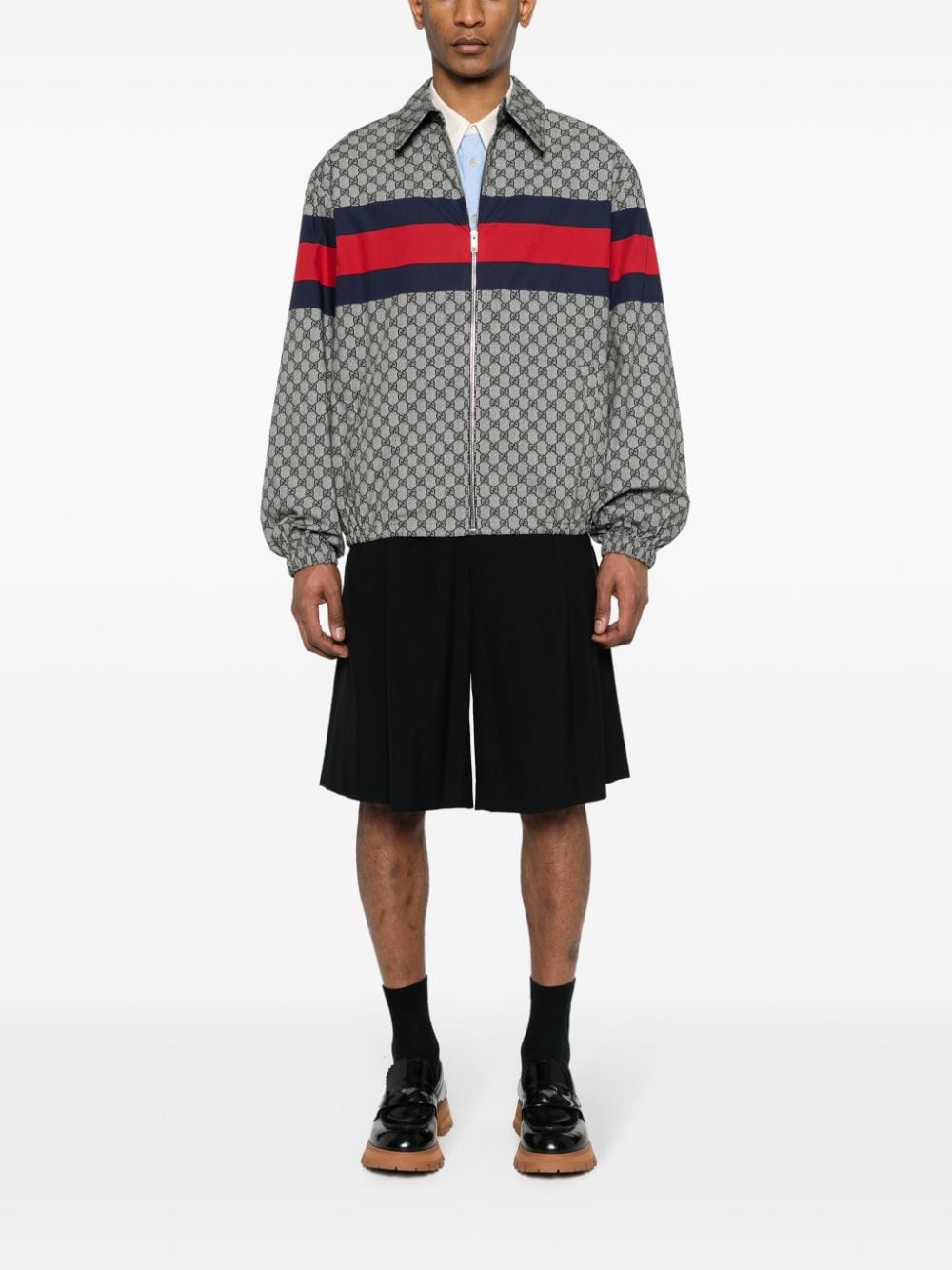 GUCCI Gucci GG-Print Cotton Bomber Jacket