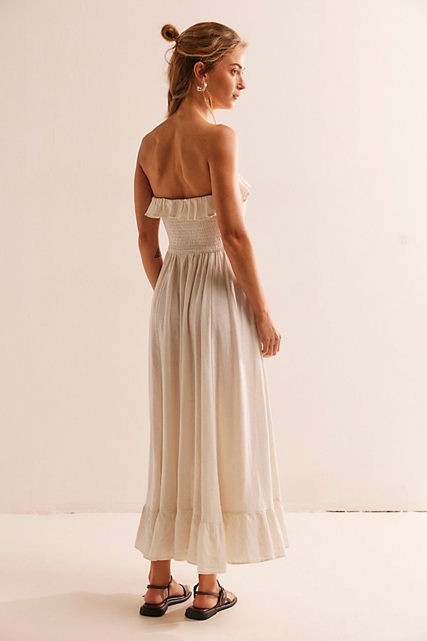Free People Lush Life Linen Strapless Midi Dress In Antique Oak - 29% Off | Editorialist Free People Lush Life Linen Strapless Midi Dress In Antique Oak - 29% Off | Editorialist