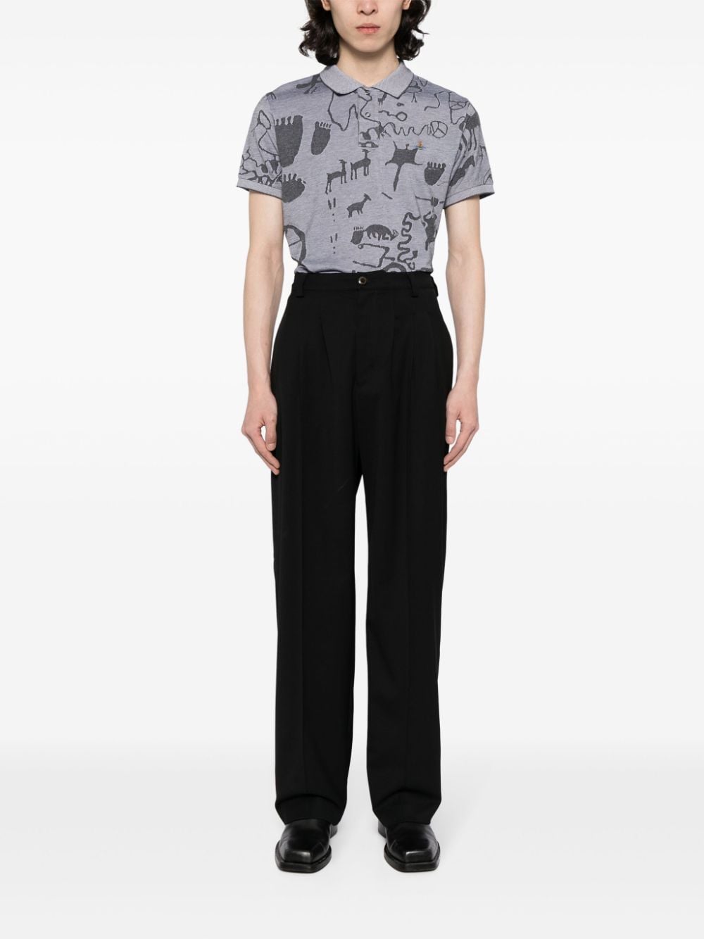 VIVIENNE WESTWOOD graphic-print polo shirt