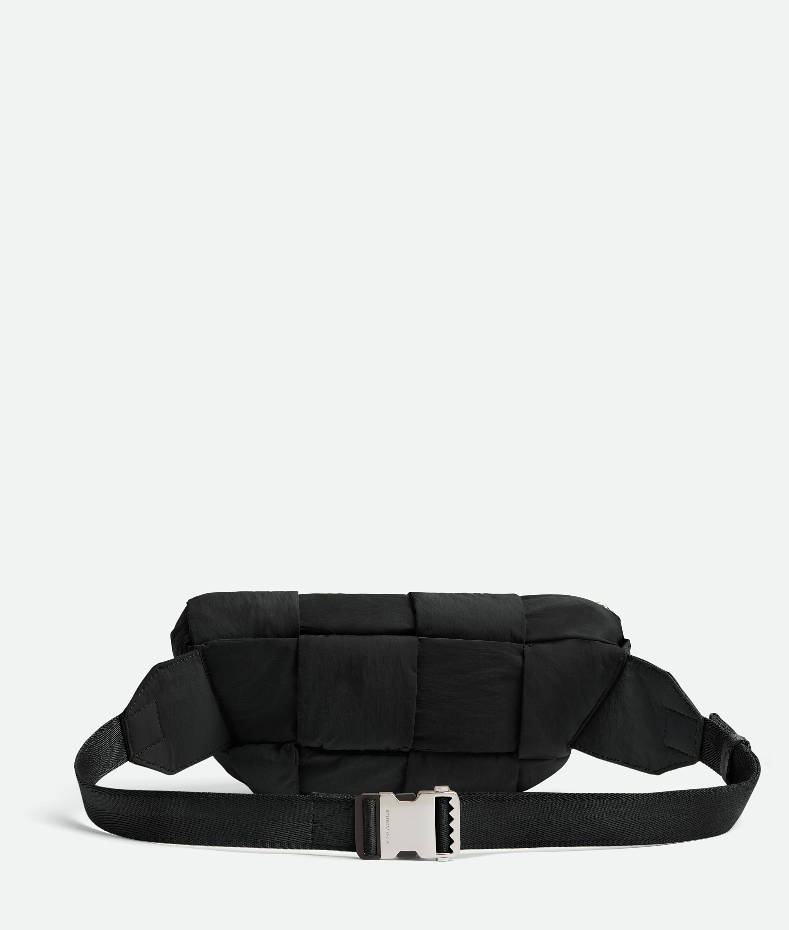 【美品】BOTTEGA VENETA BUMBAG CASSETTE Bottega Veneta Cassette Bumbag Intreccio Travertine in Polyester