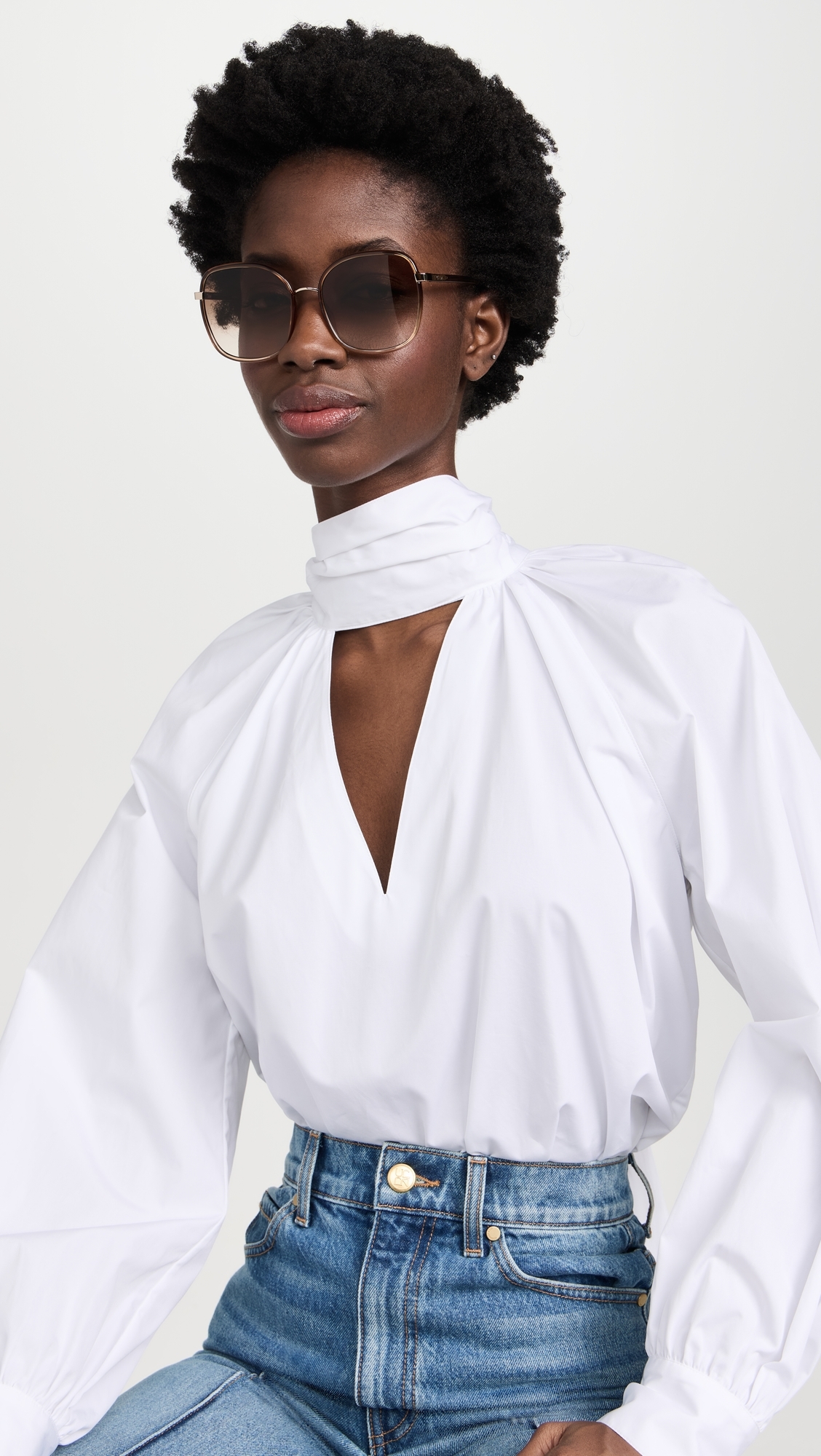 CHLOÉ Oversized Round Sunglasses