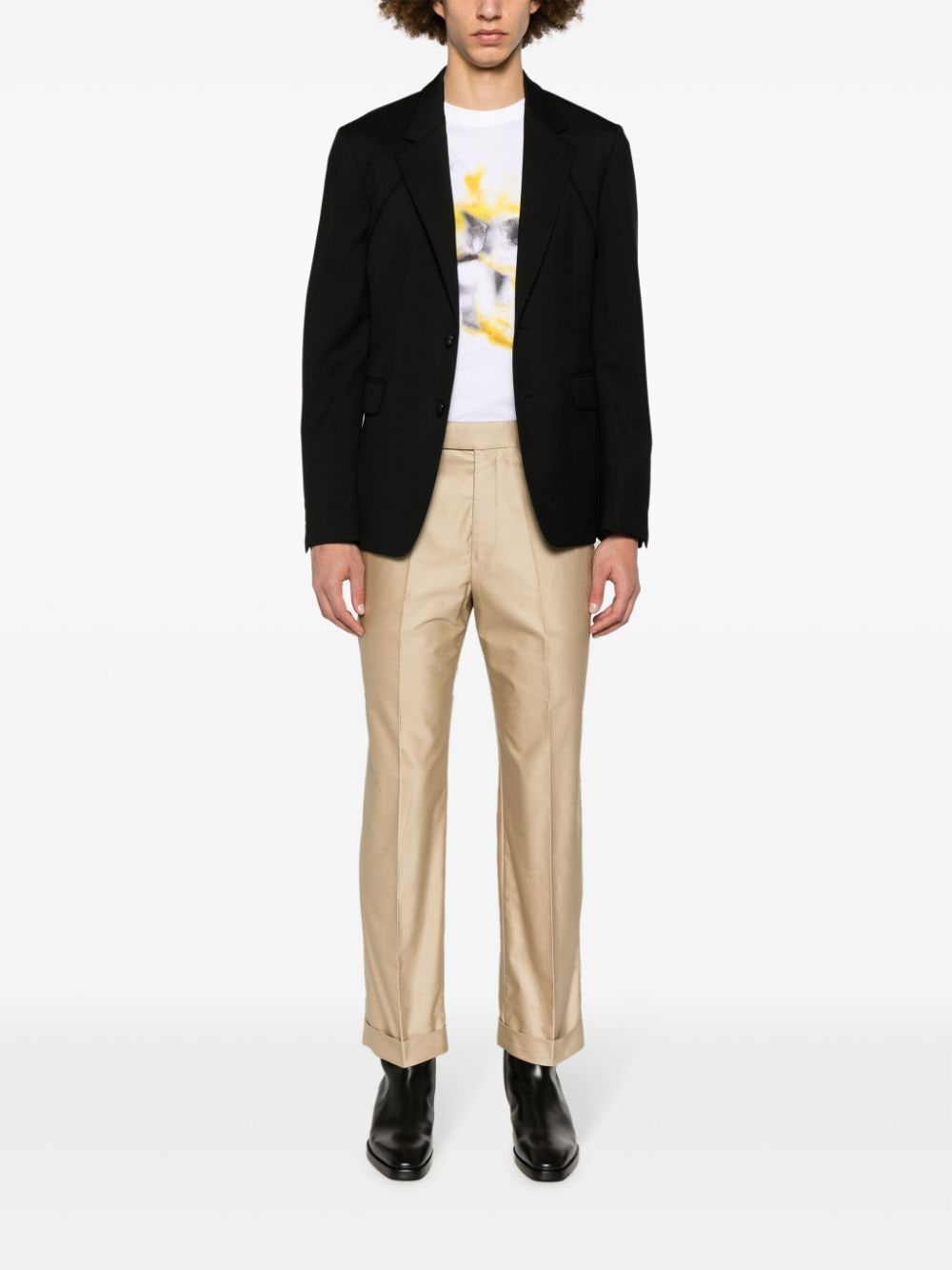 ALEXANDER MCQUEEN Alexander McQueen Mid-Rise Straight-Leg Trousers