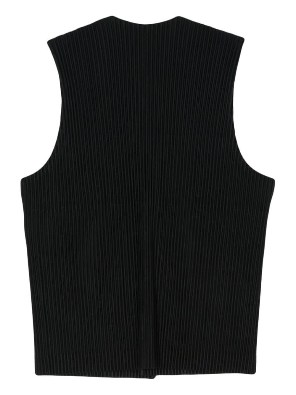 Issey Miyake Tailored Pleats 1 Waistcoat - Black | Editorialist