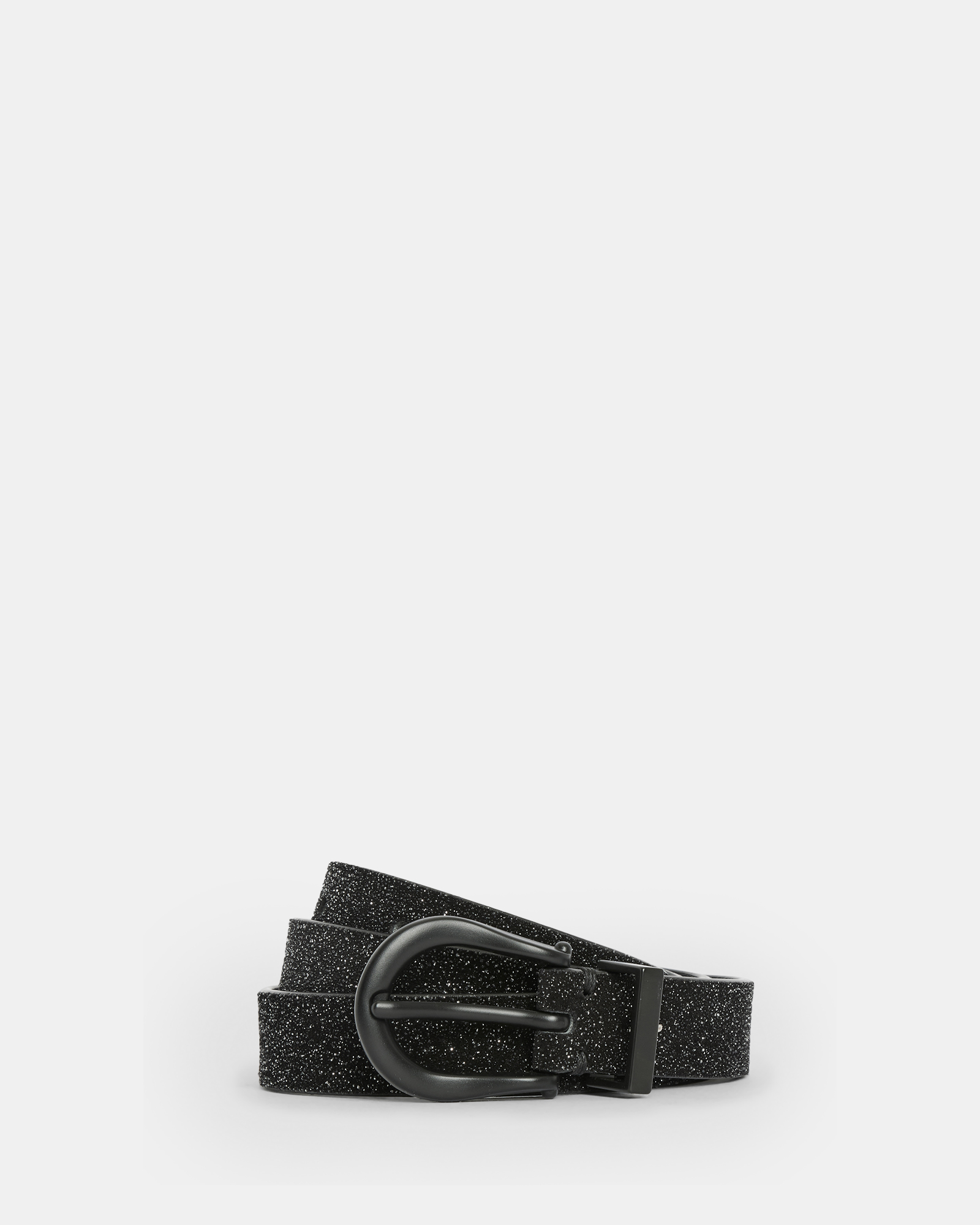 ALLSAINTS New Luna Metallic Leather Silver Western Skinny Womens Belt SZ XL AllSaints Women main image 2