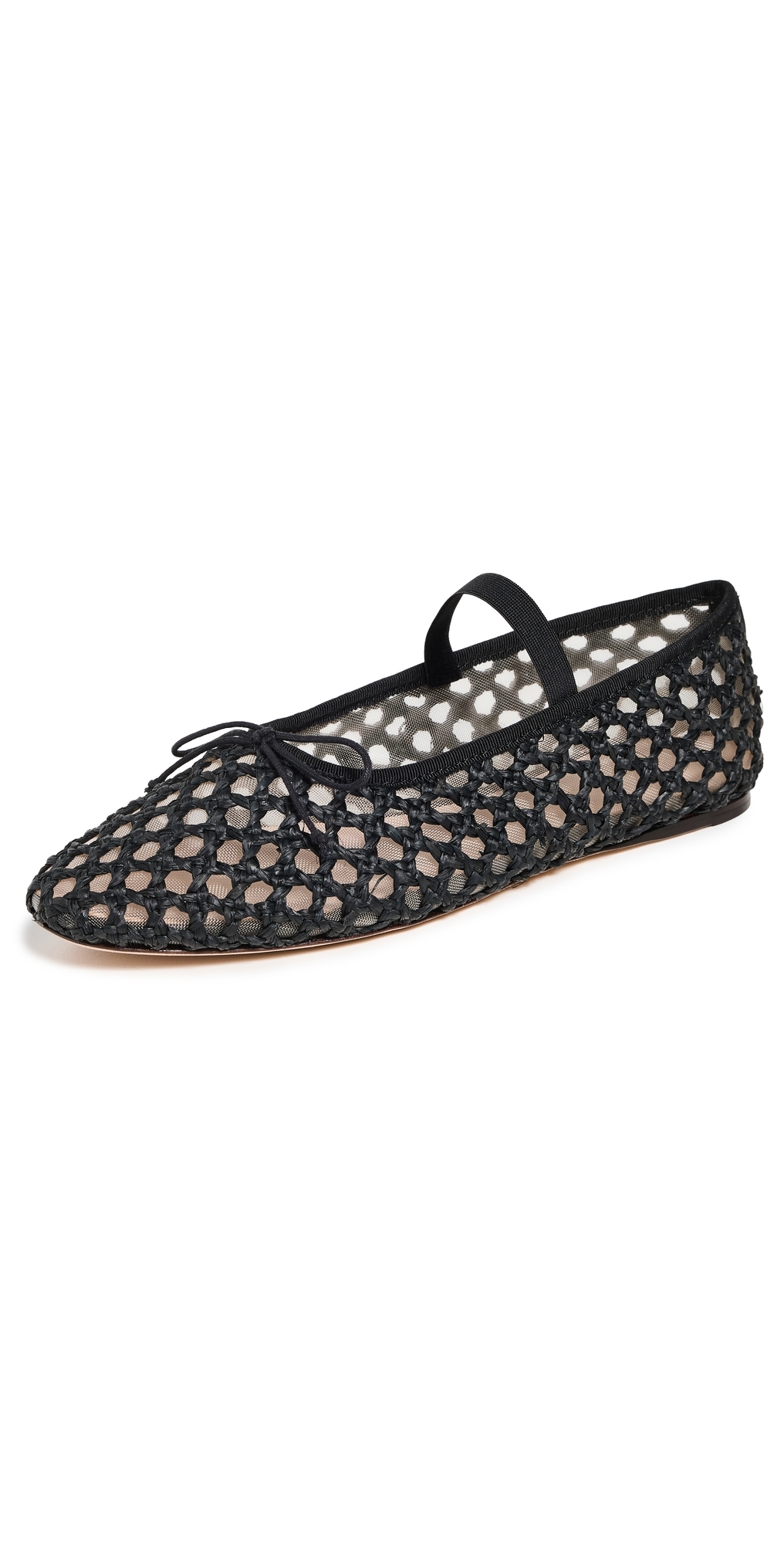 LOEFFLER RANDALL Leonie Raffia Ballet Flats