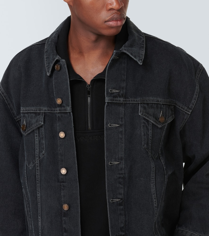 Saint Laurent Denim Trucker Jacket - Blue | Editorialist
