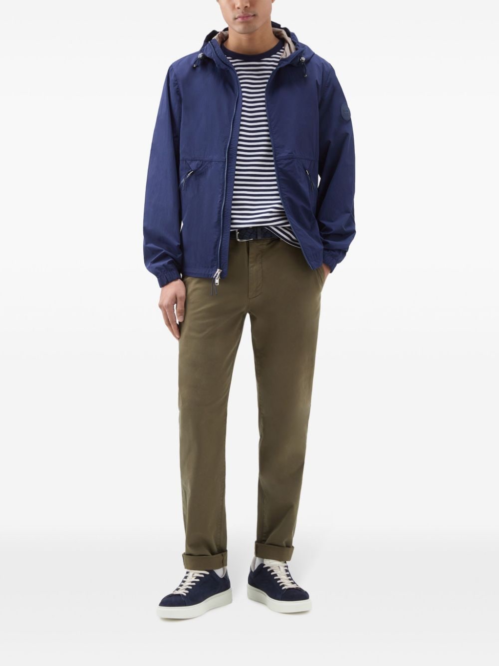 WOOLRICH Woolrich Crinkle Hooded Windbreaker