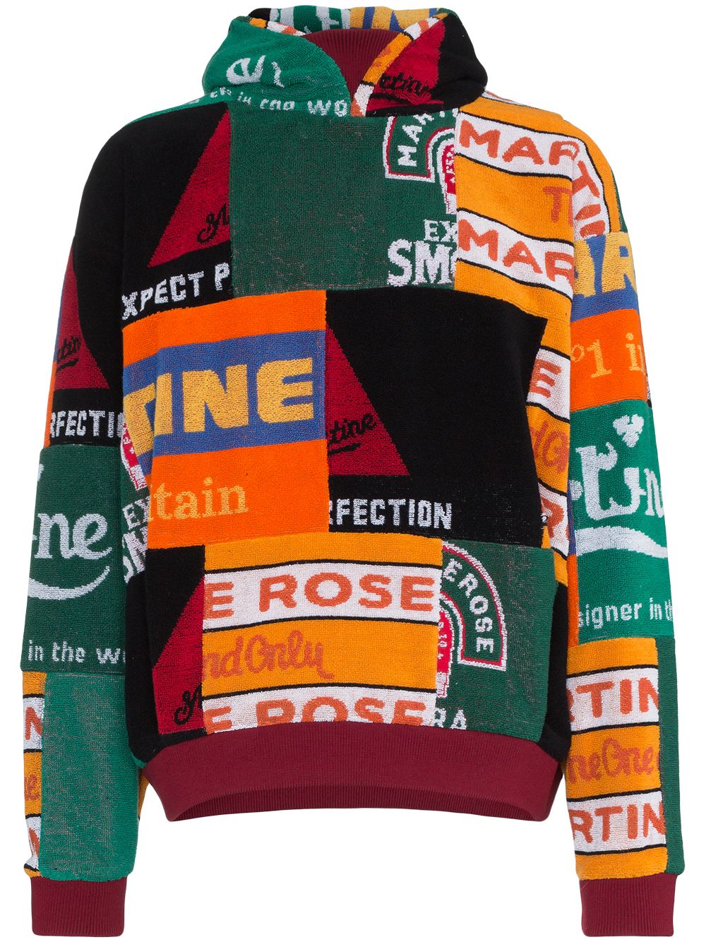 Martine Rose Beermat Towelling Hoodie - Orange | Editorialist