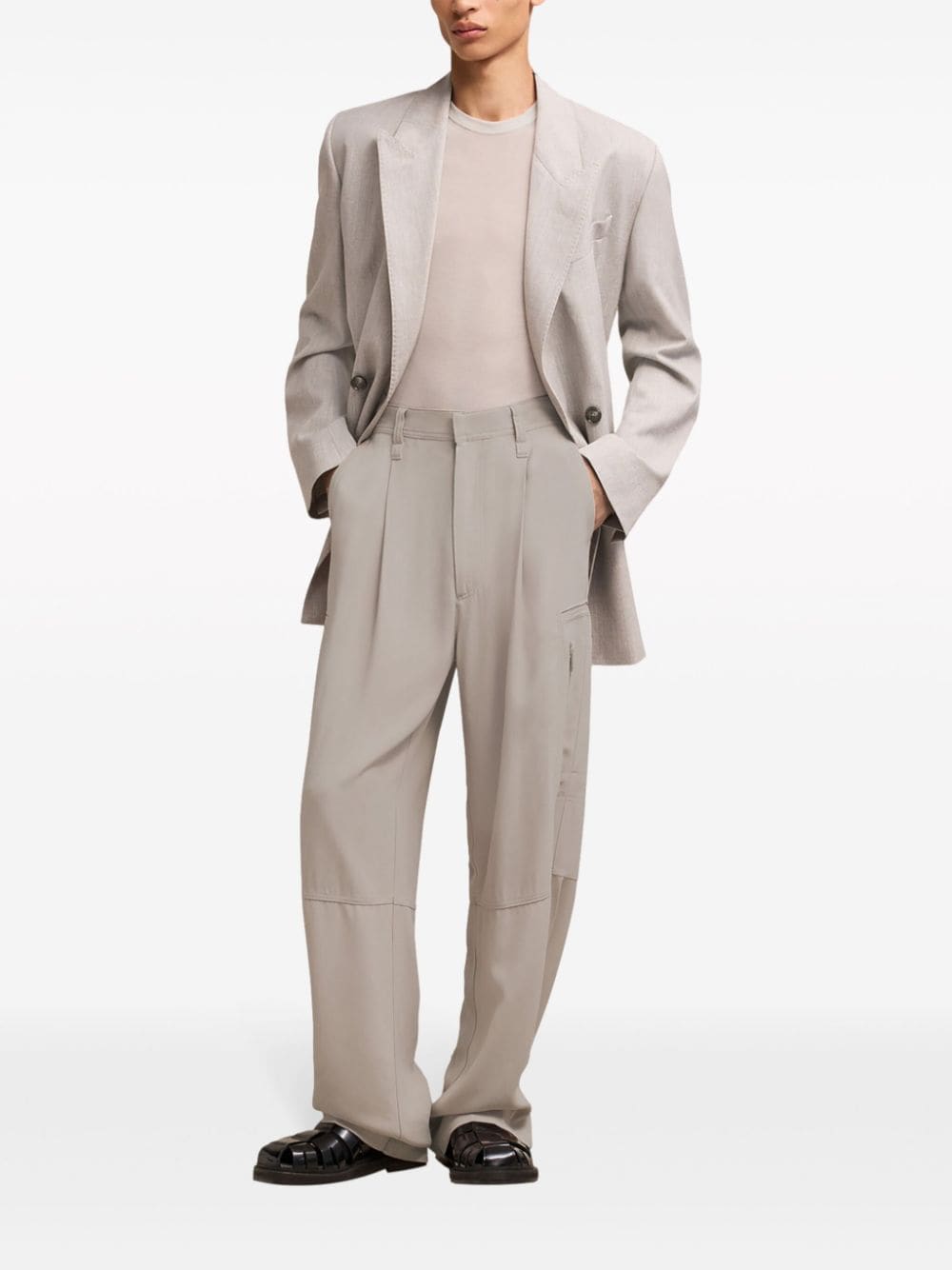 AMI Straight-Leg Trousers