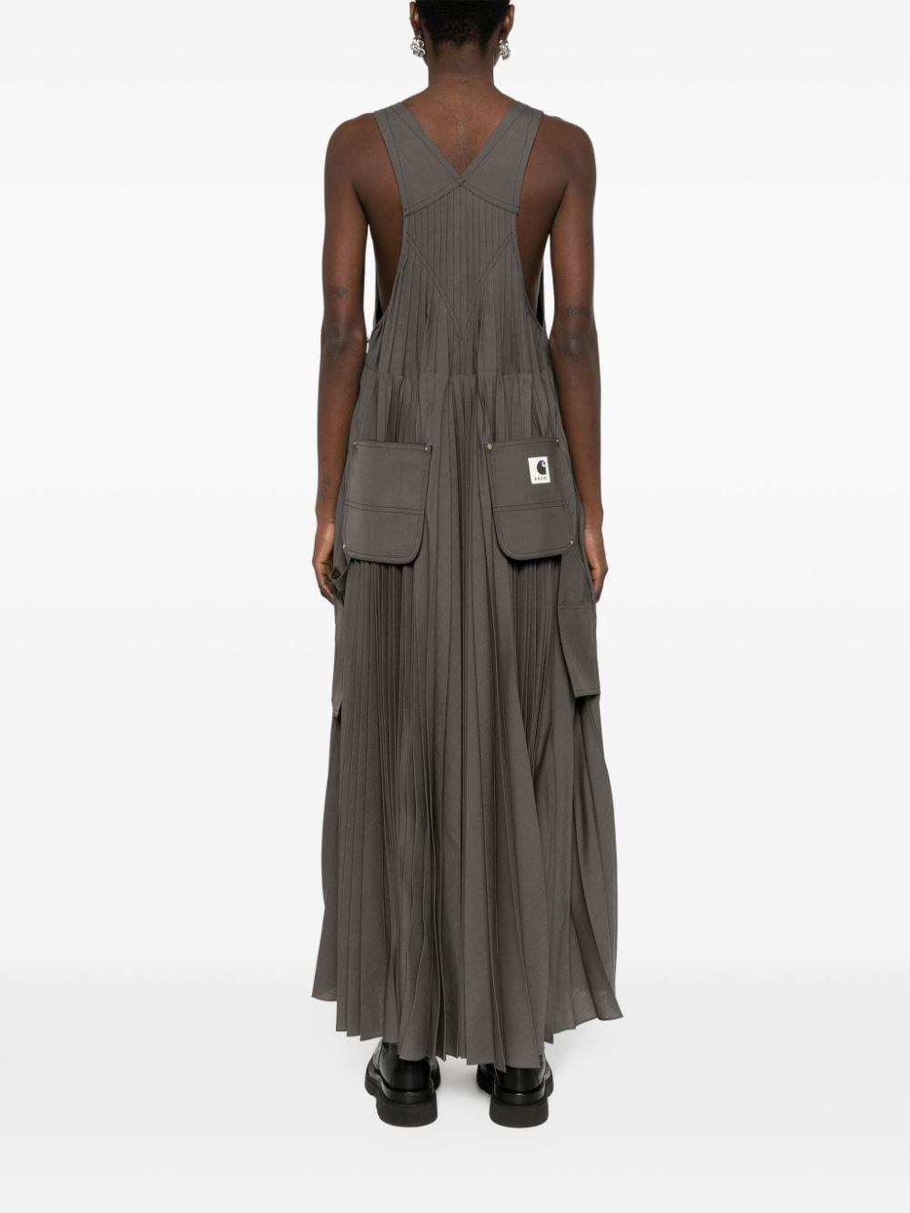 Sacai X Carhartt Wip Suiting Bonding Dress - Green | Editorialist
