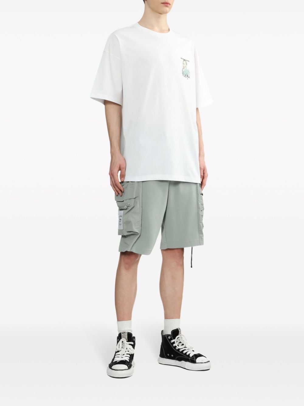 MUSIUM DIV. graphic-print cotton-blend t-shirt