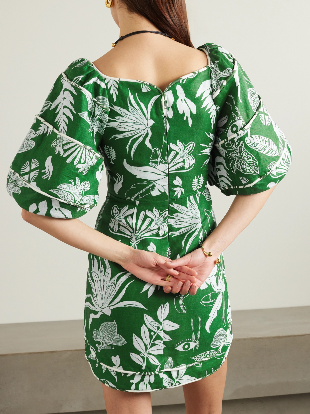 chinese dress ladies Forest Soul Mix Midi Dress – FARM Rio main image 1