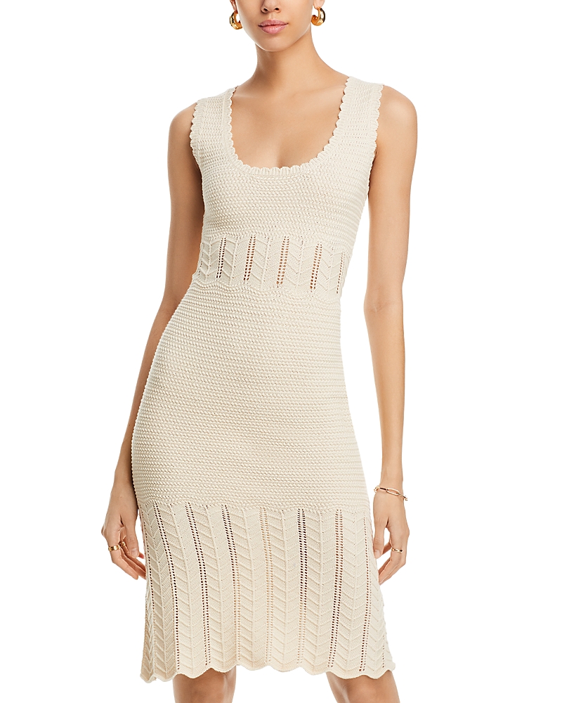 Buy French Connection Nellis Cotton Crochet Dress - Ecru At 70% Off