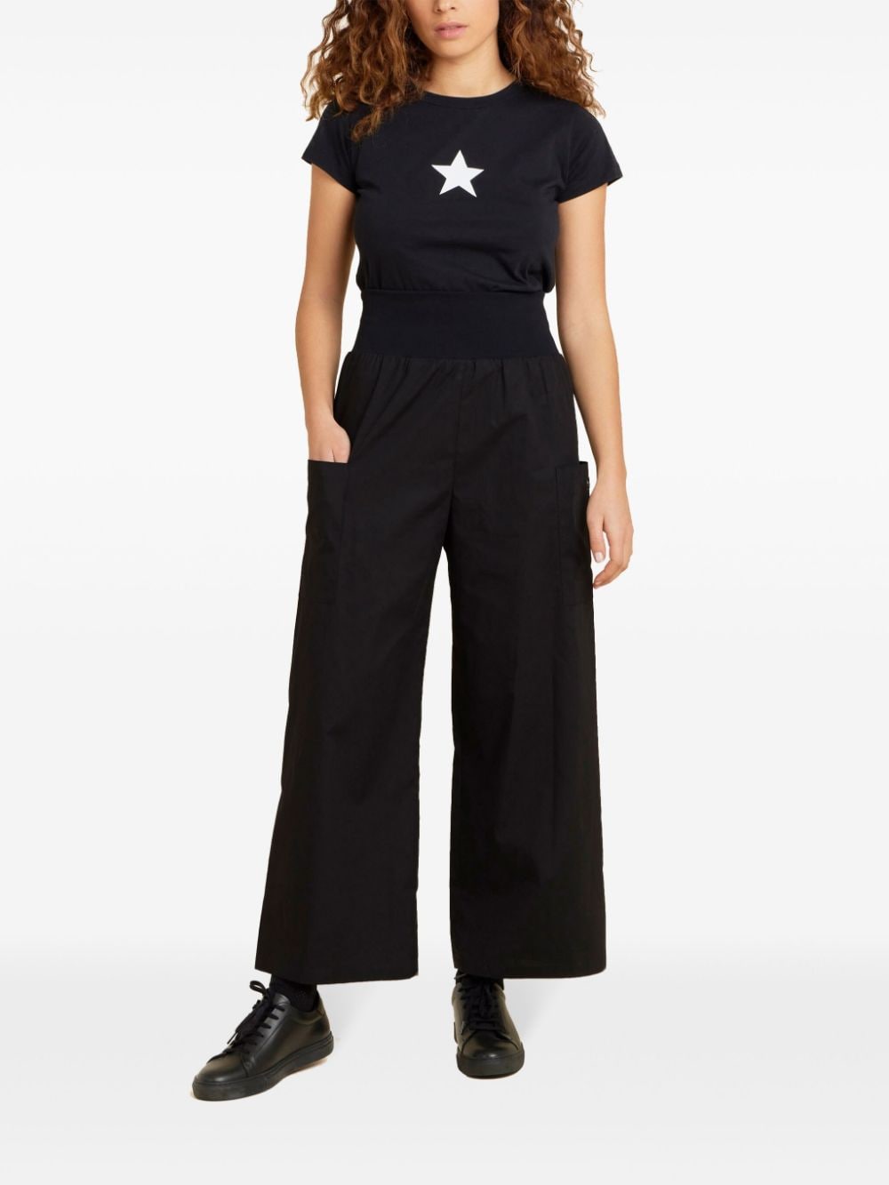 AGNES B. agnès b. High-Waisted Wide-Leg Trousers